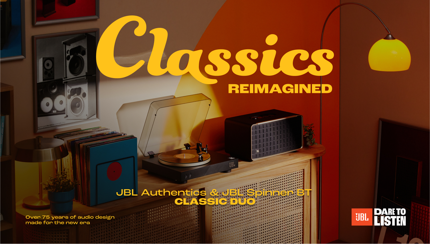 Reimagined Classics: JBL Authentics and Turntable Spinner